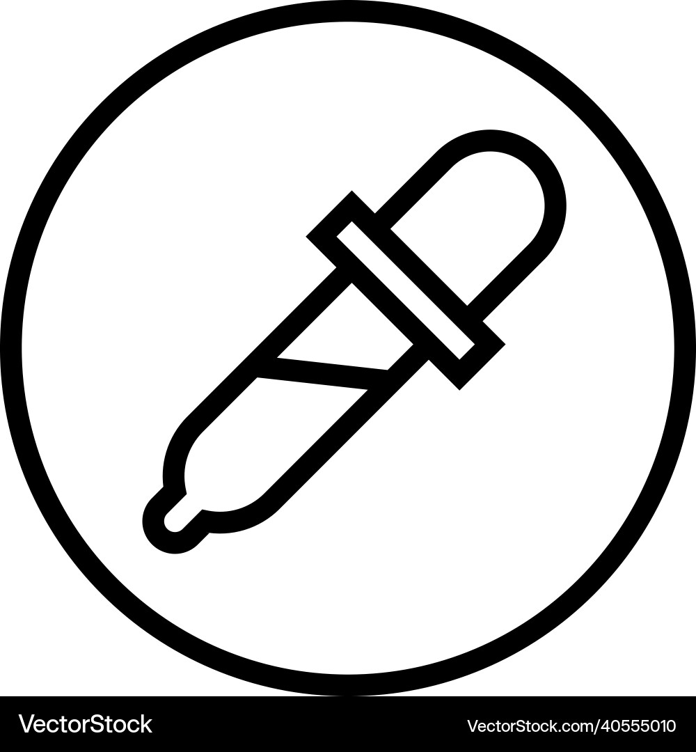 No artificial colors label line icon Royalty Free Vector