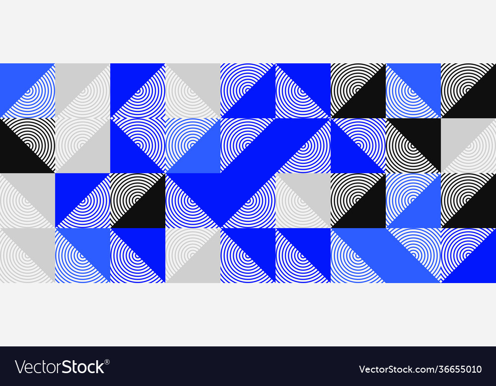 Simple geometric pattern design with basic Vector Image