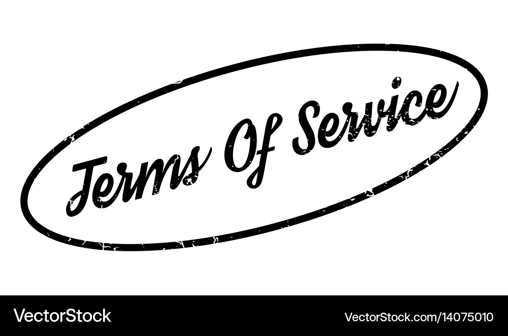Terms of service rubber stamp Royalty Free Vector Image