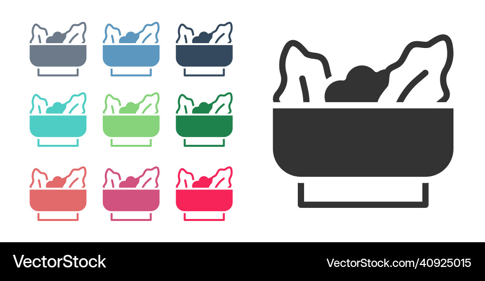 Black wonton icon isolated on white background Vector Image