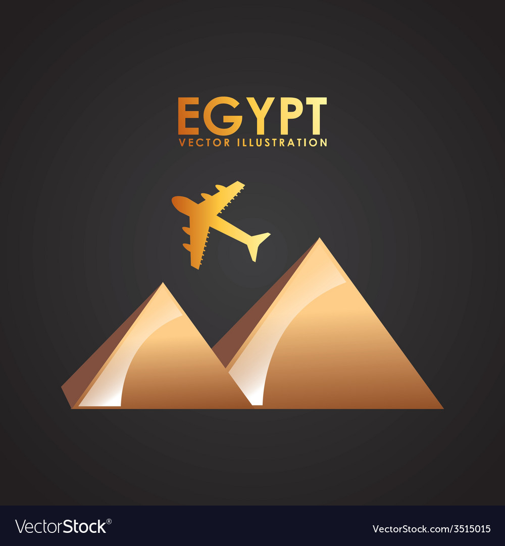Egypt pyramid Royalty Free Vector Image - VectorStock