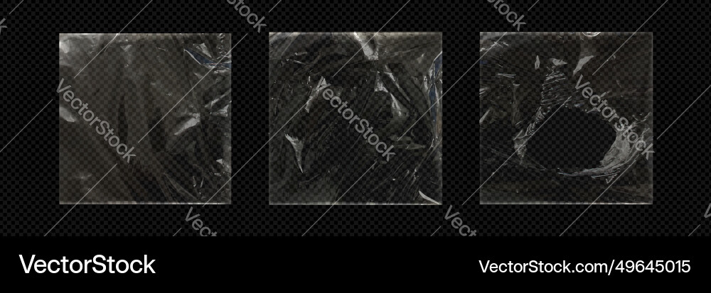 Plastic transparent film for packaging Royalty Free Vector