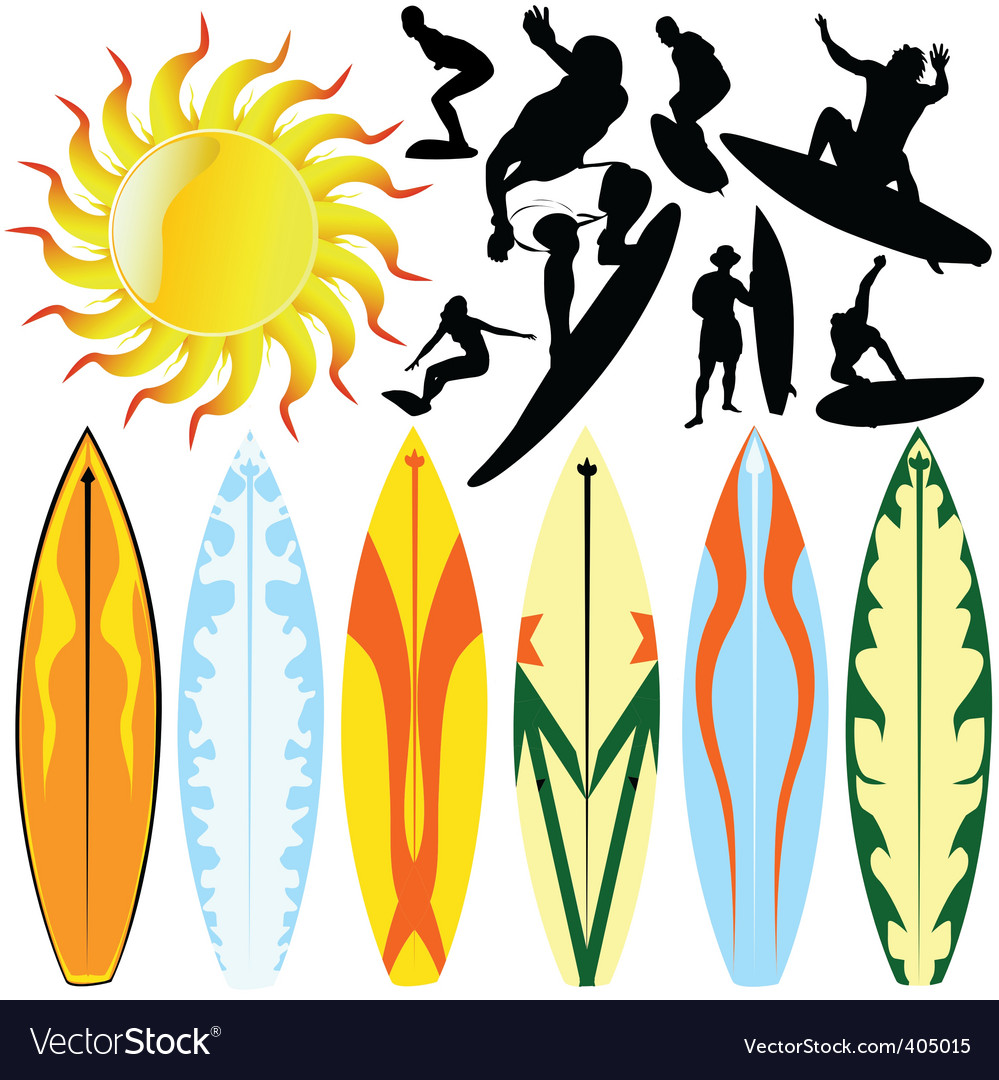 Surfing Royalty Free Vector Image - VectorStock