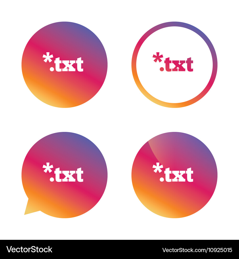 Text file icon download txt doc button Royalty Free Vector