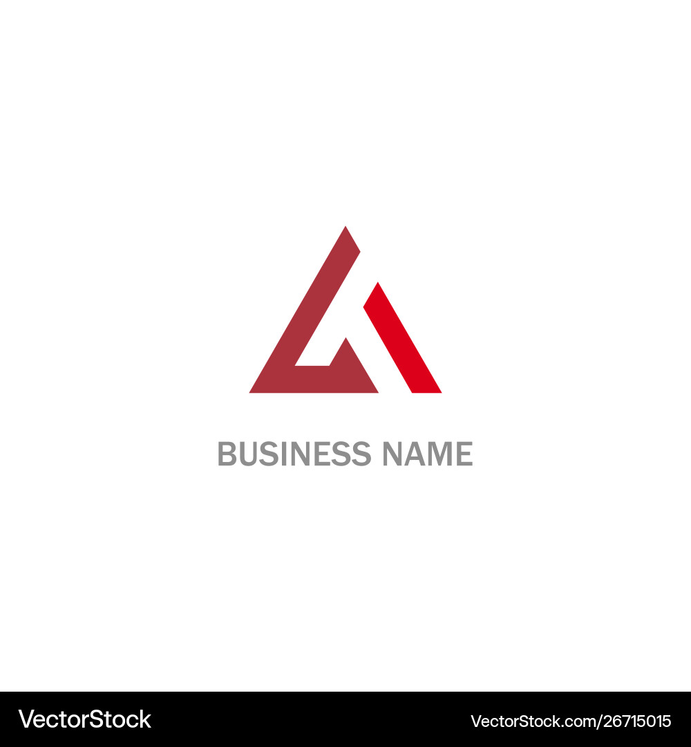 Triangle business company logo Royalty Free Vector Image