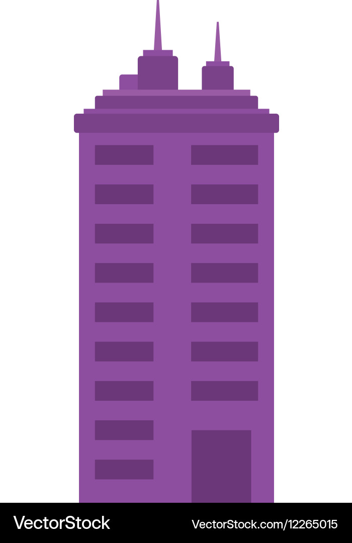 Urban city tower Royalty Free Vector Image - VectorStock