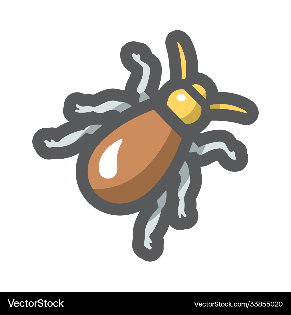 Big cockroach pest icon cartoon Royalty Free Vector Image