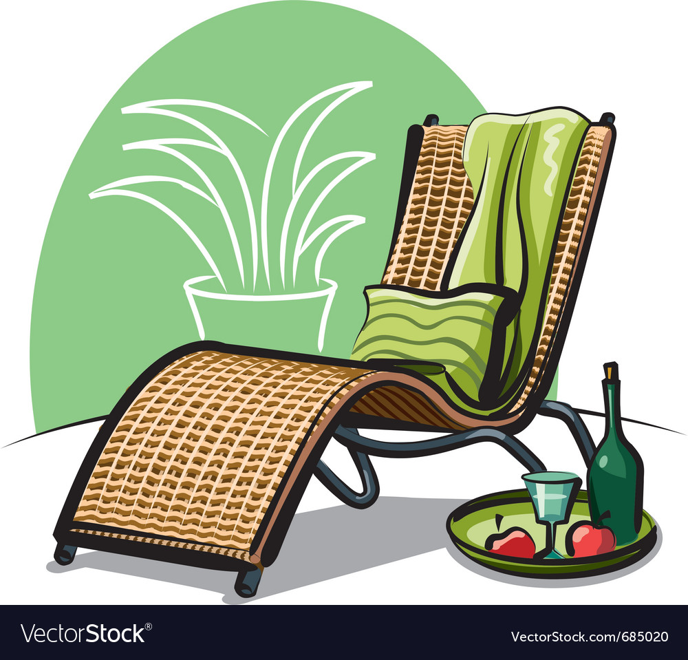 Lounge chair Royalty Free Vector Image - VectorStock Lounge chair Royalty Free Vector Image - VectorStock