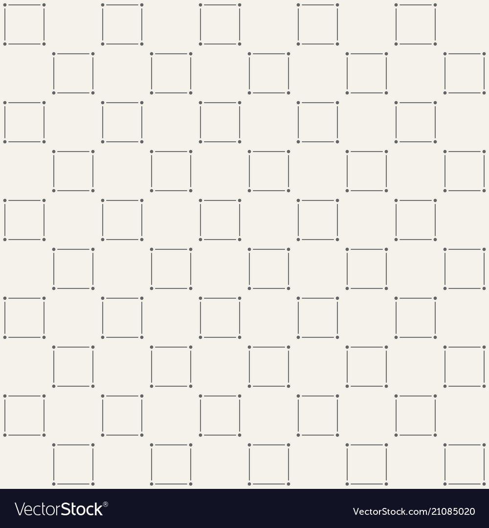 Minimalistic square pattern Royalty Free Vector Image