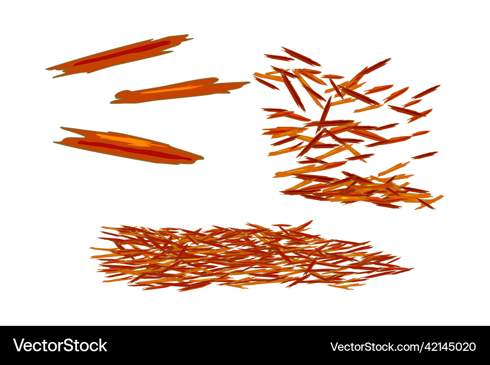 Mulch icon set isolated on white background Vector Image