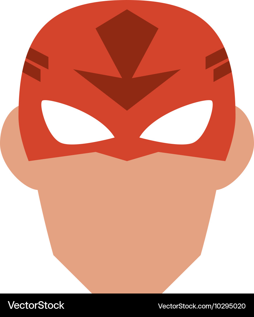 Superhero superman mask face design Royalty Free Vector