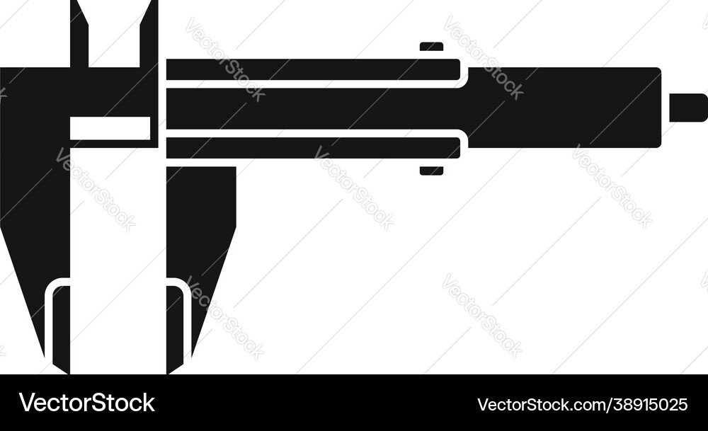 Caliper measure icon simple calliper Royalty Free Vector