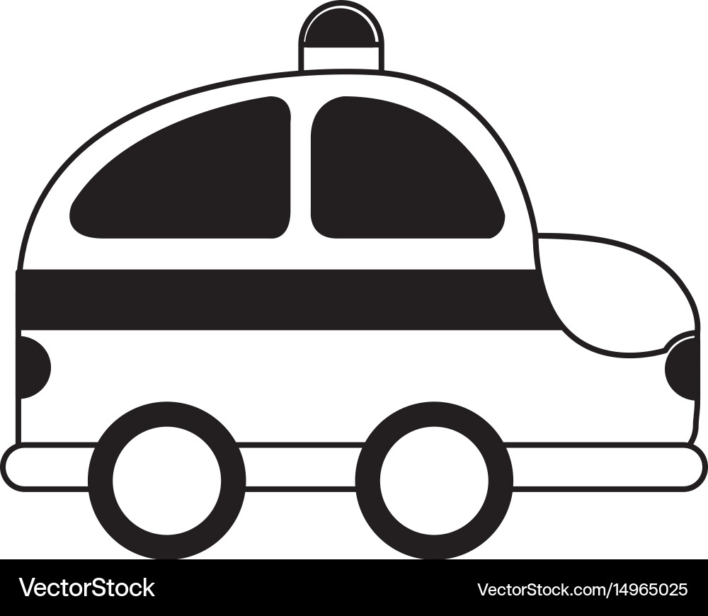 Police patrol drawing icon Royalty Free Vector Image