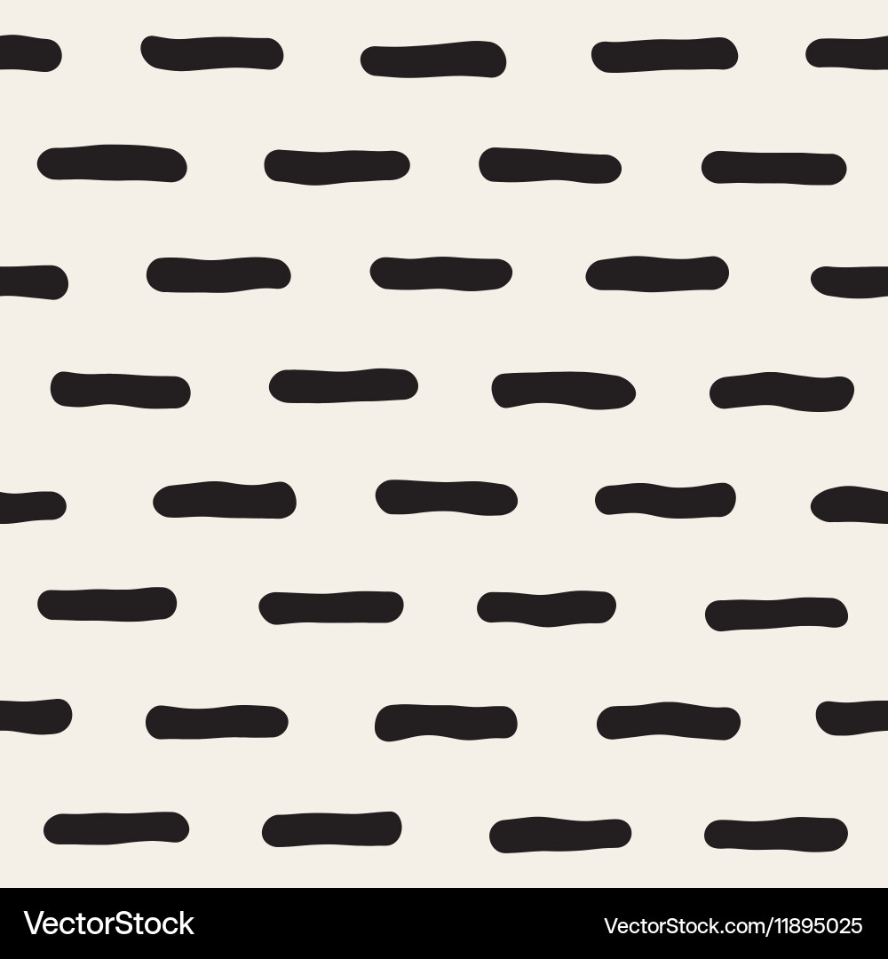 Seamless black and white horizontal lines Vector Image