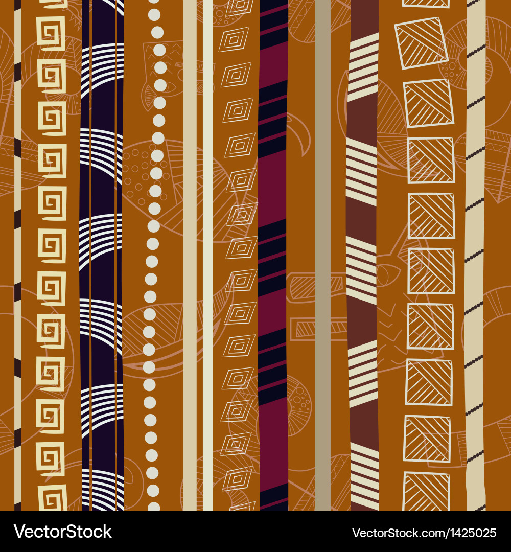 Tribal colorful seamless texture Royalty Free Vector Image