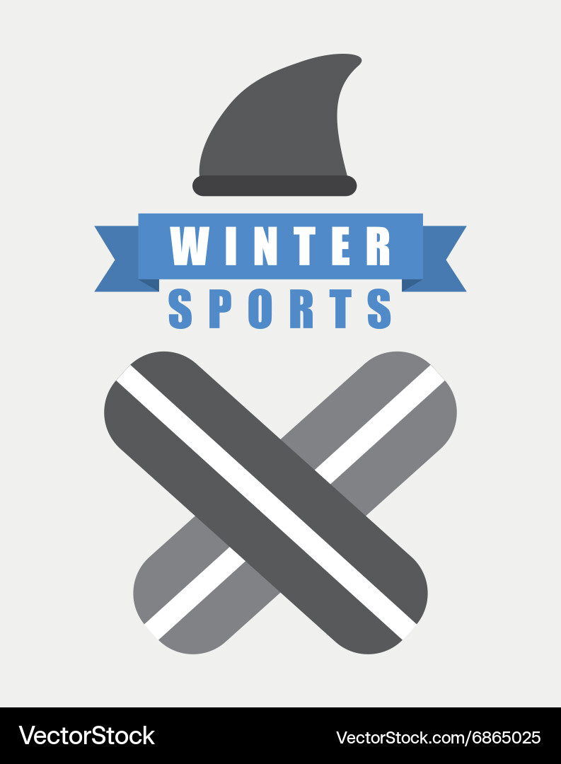 Winter sports design Royalty Free Vector Image