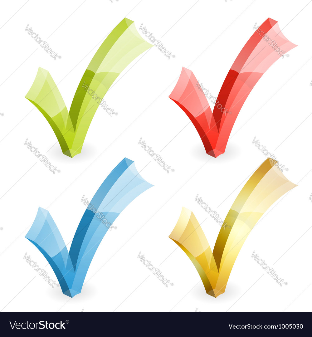 Check Marks Royalty Free Vector Image - VectorStock