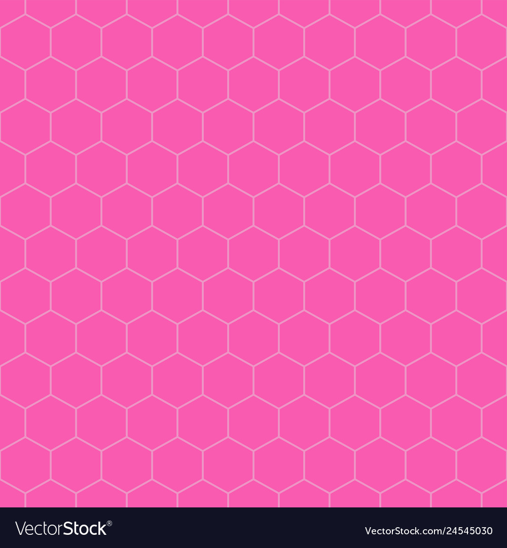 Colorful seamless hexagonal patterns - simple grid