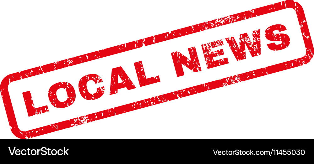 Local news rubber stamp Royalty Free Vector Image