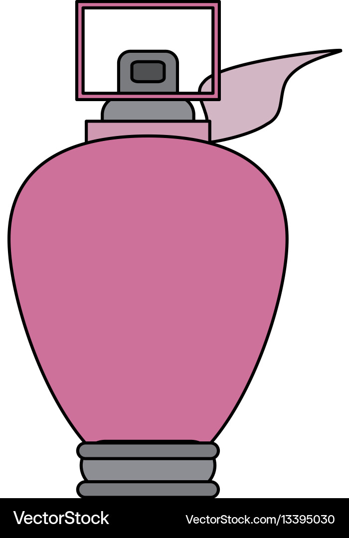 Pink perfume bottle icon image Royalty Free Vector Image