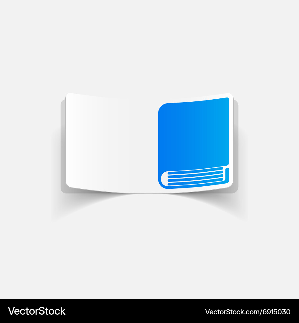 Realistic design element book Royalty Free Vector Image