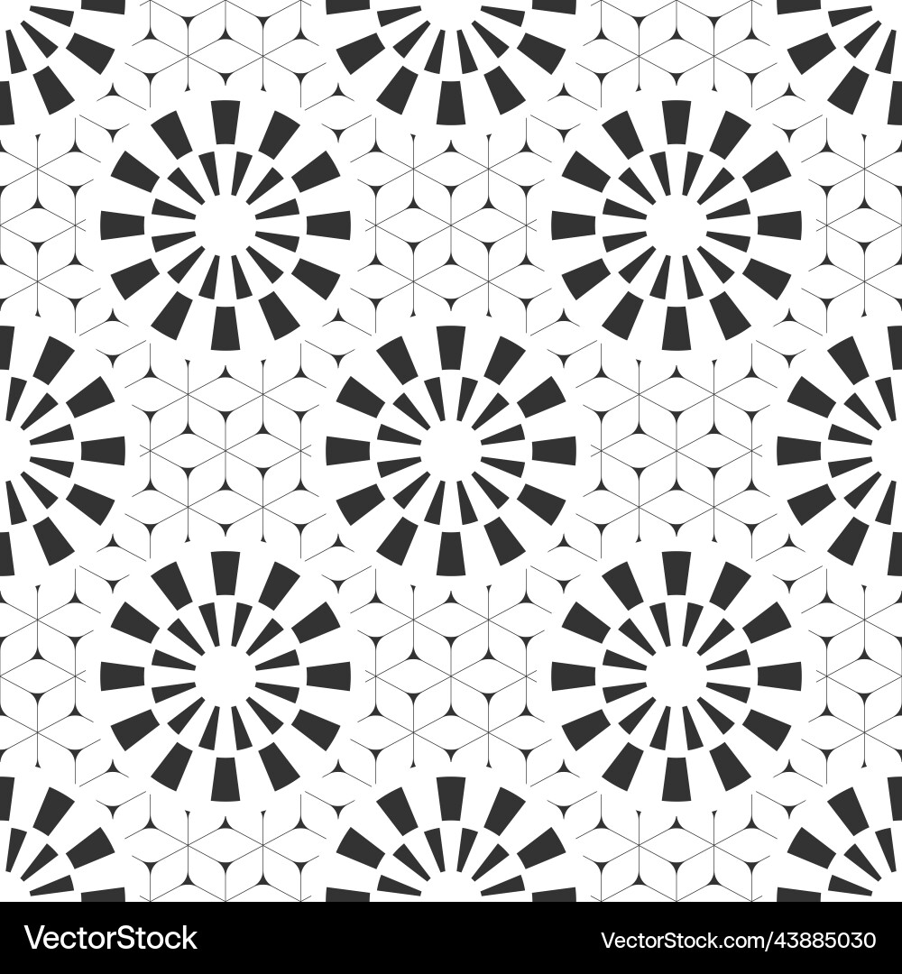 Seamless fashion pattern with round shapes Vector Image