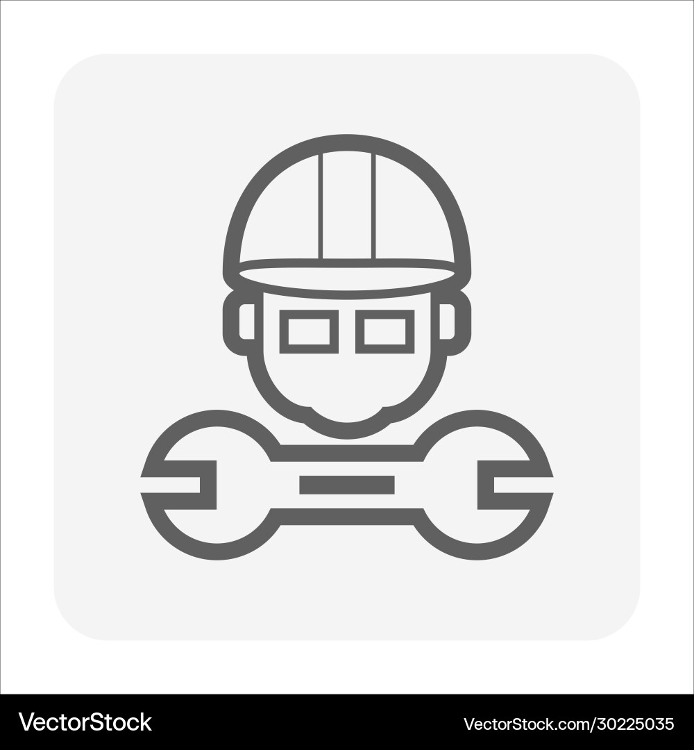 Engineer wrench icon Royalty Free Vector Image