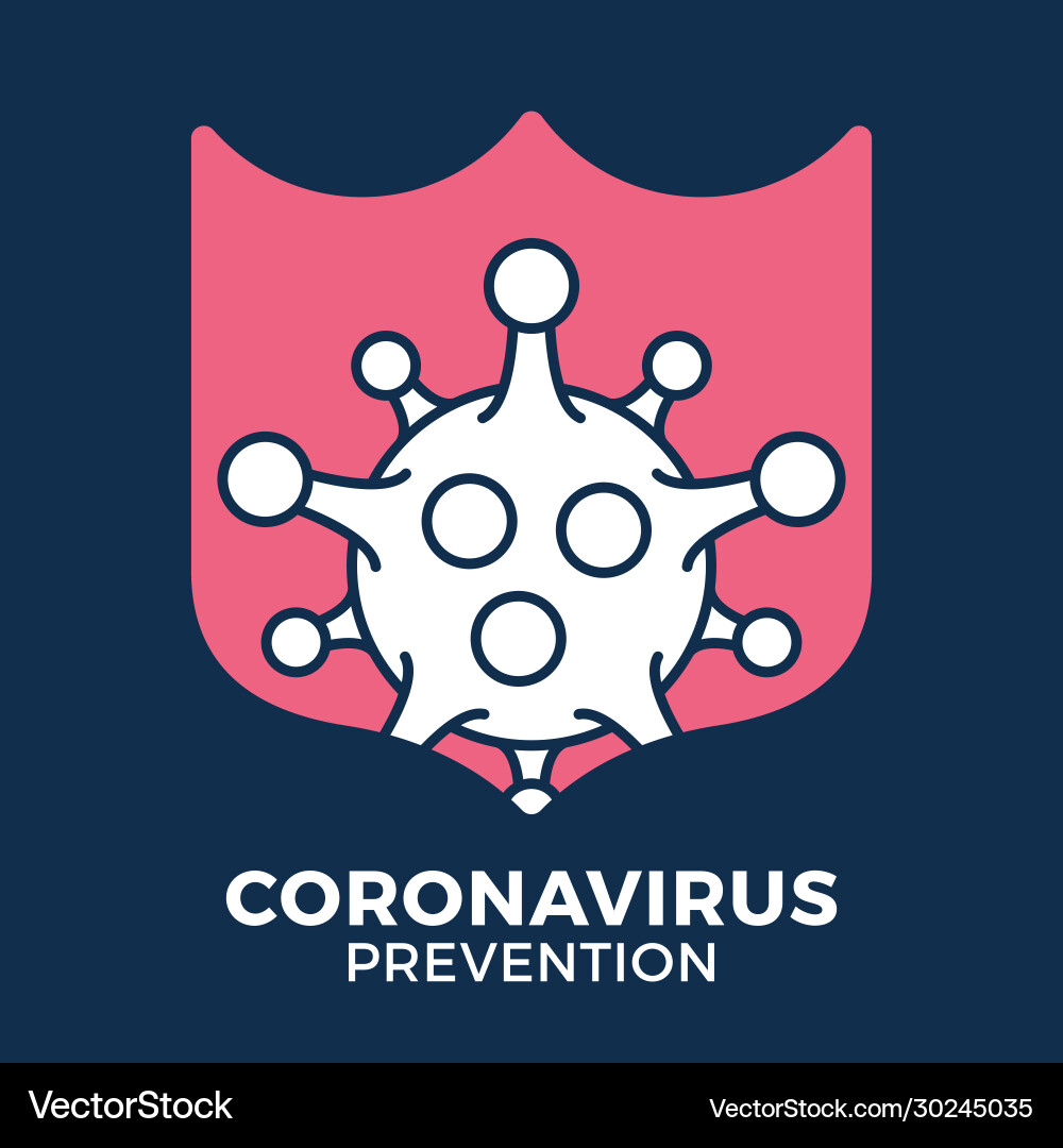 Immune from flu germ icon virus protection Vector Image