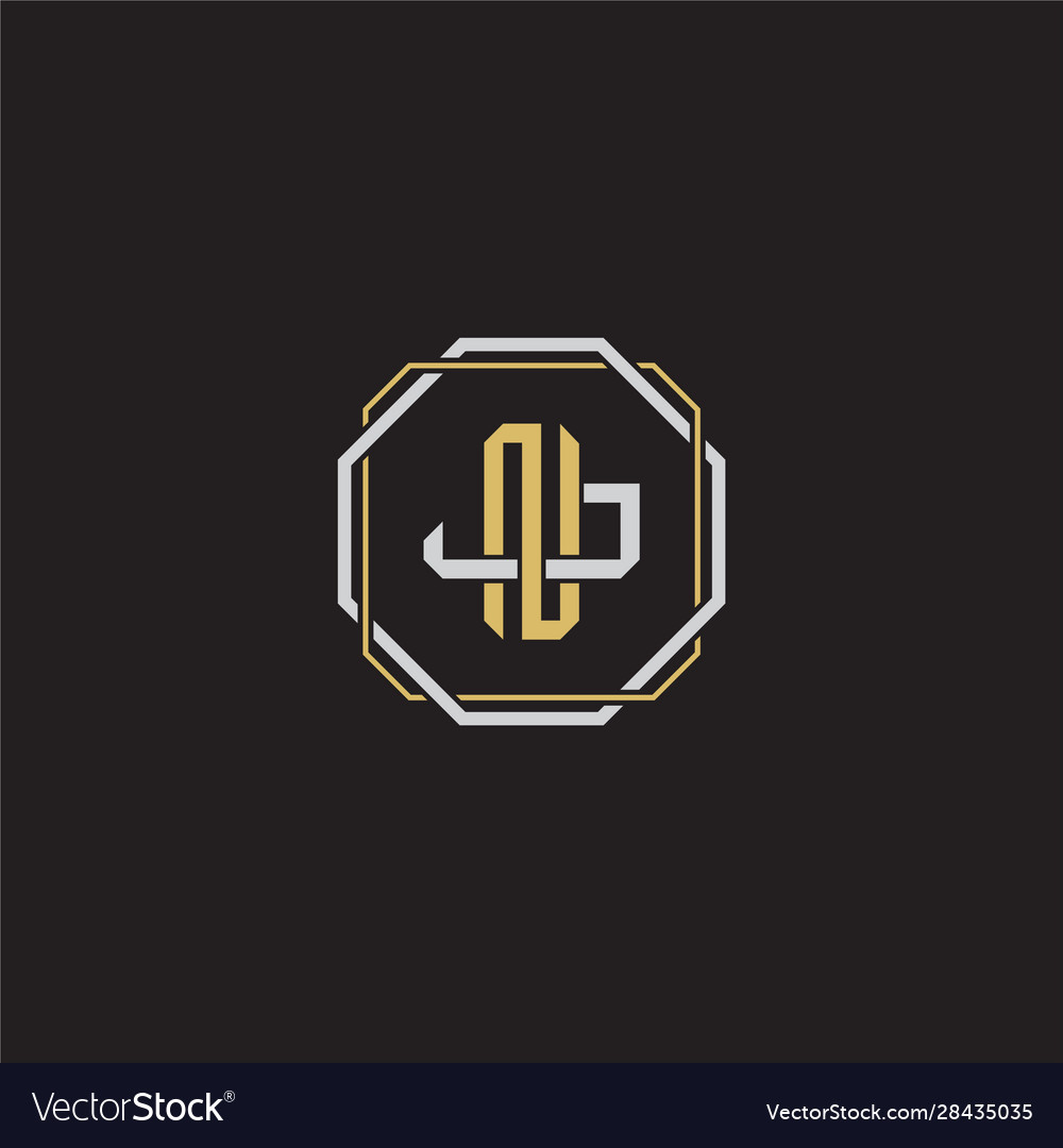 Initial letter overlapping interlock logo Vector Image