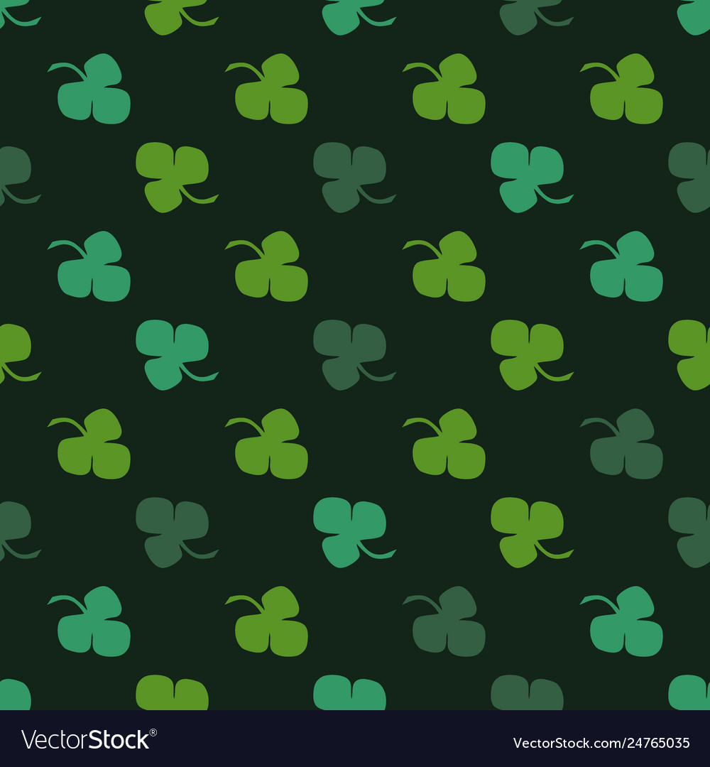 Seamless clover pattern Royalty Free Vector Image