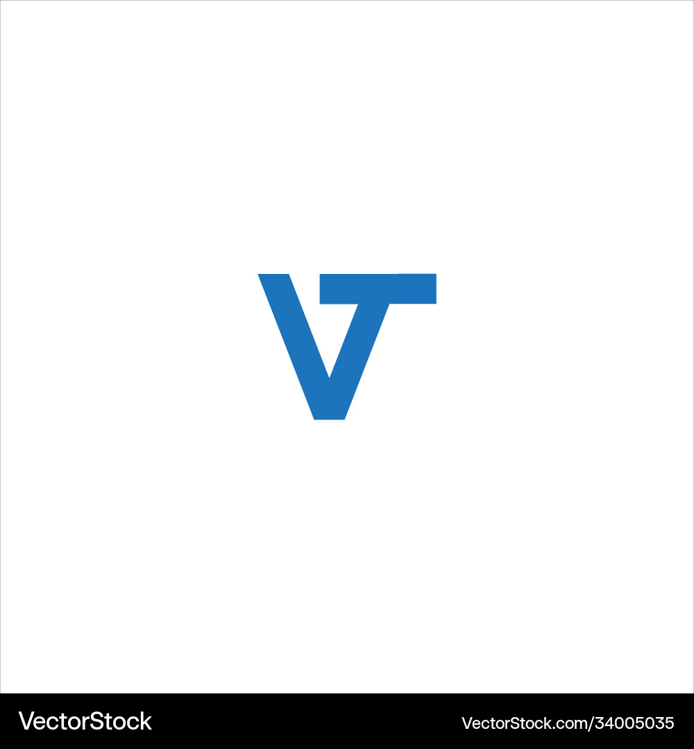 V t letter logo abstract design Royalty Free Vector Image