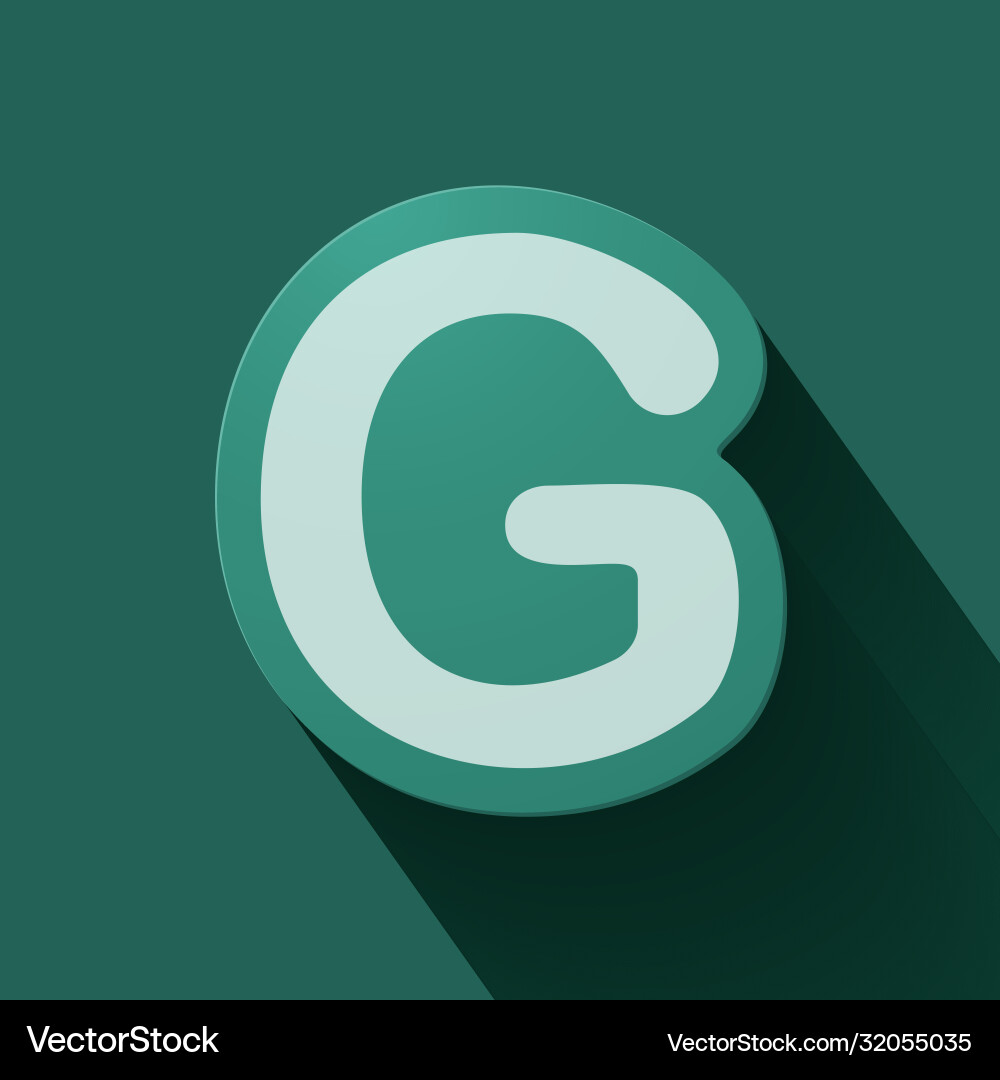 Volume icons alphabet g Royalty Free Vector Image