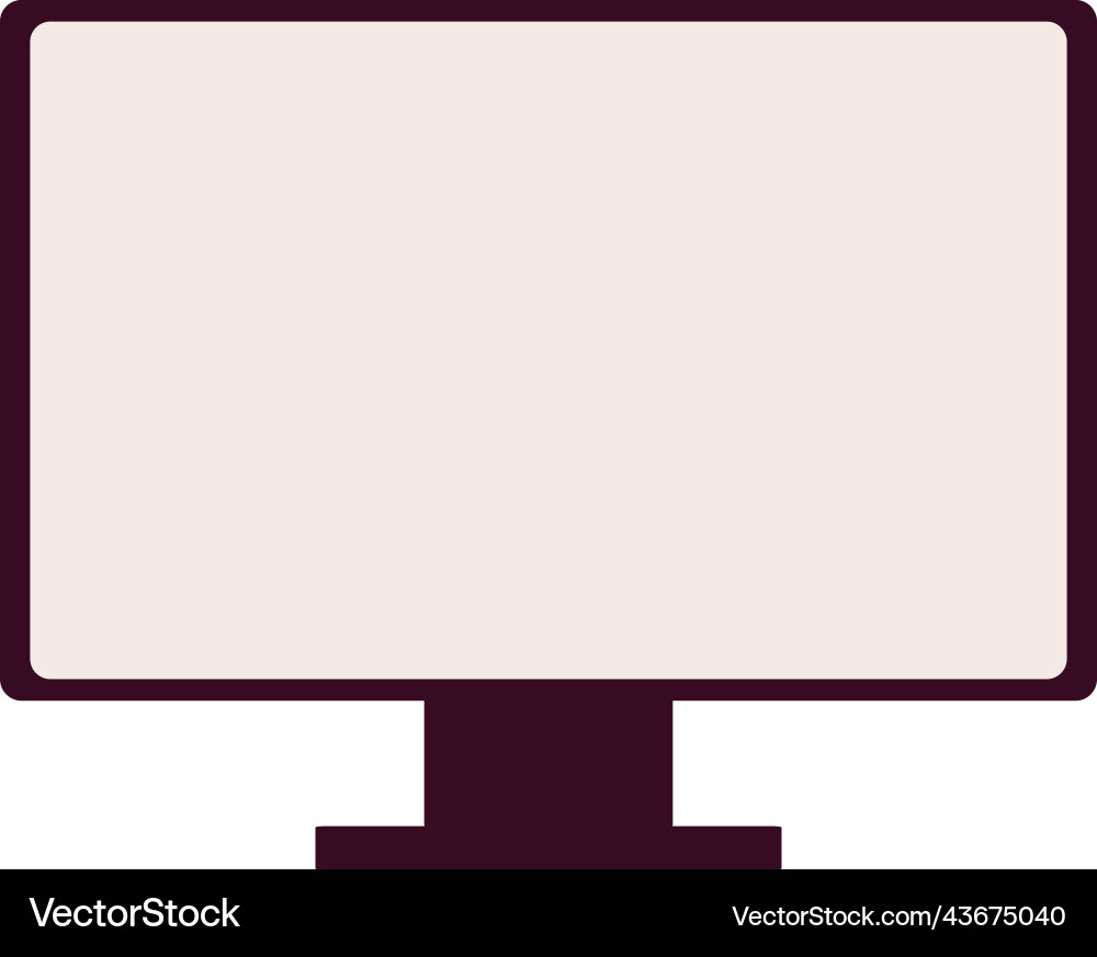 Computer monitor icon Royalty Free Vector Image