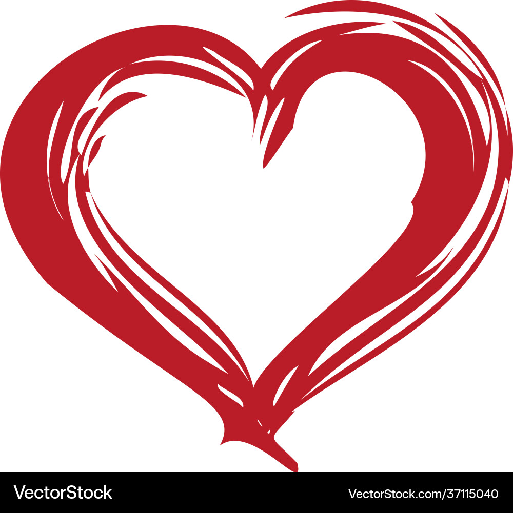 Heart love icon design template Royalty Free Vector Image