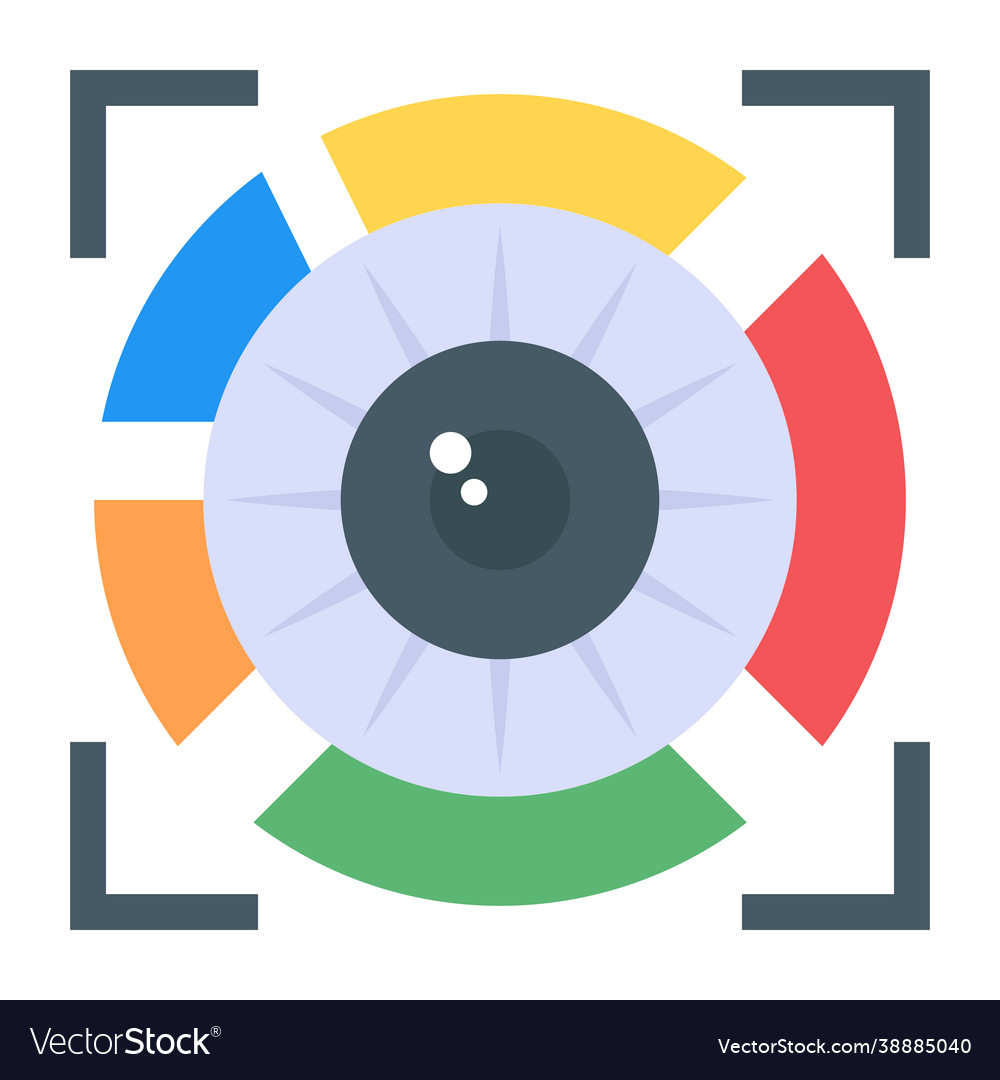 Iris recognition Royalty Free Vector Image - VectorStock
