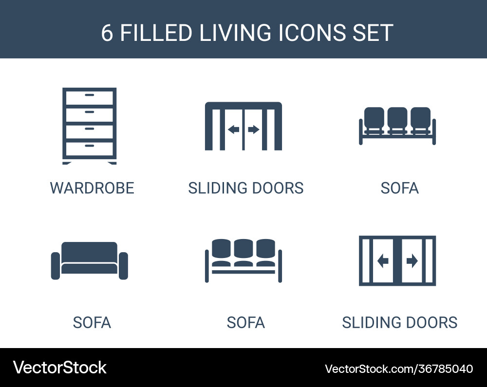 Living icons Royalty Free Vector Image - VectorStock