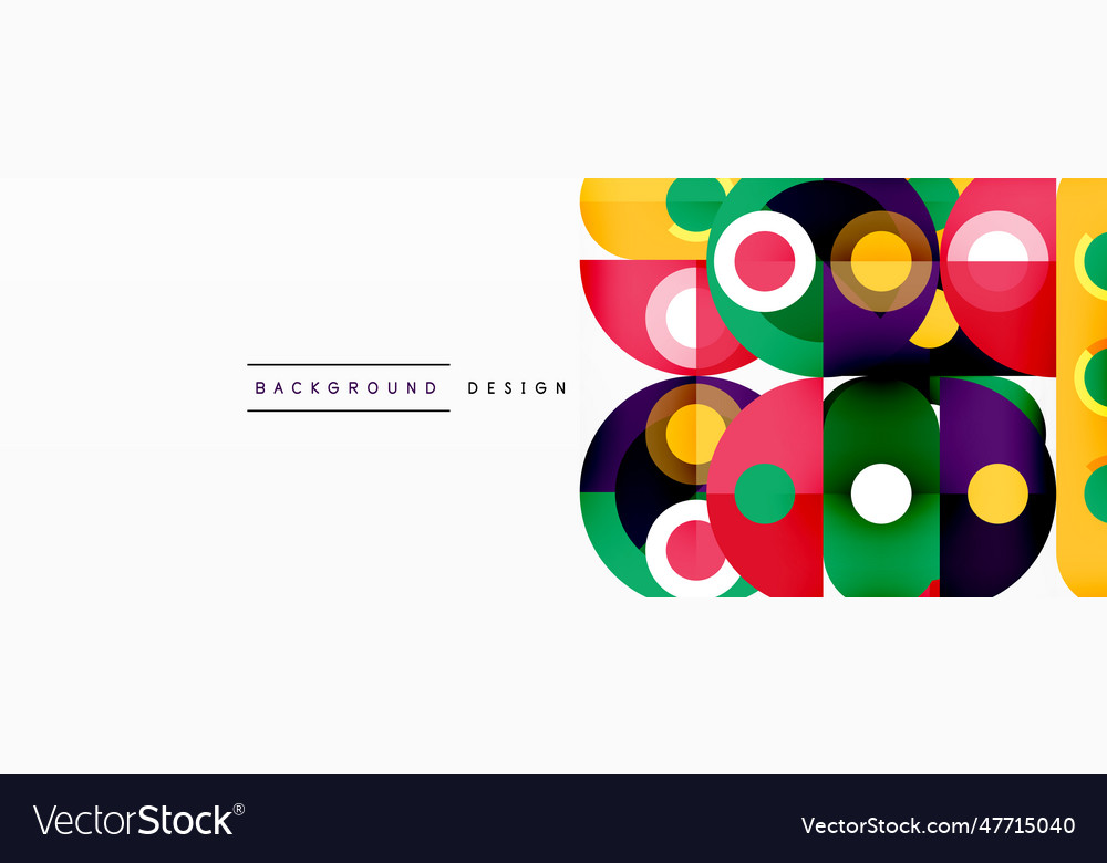 Simple circles and round elements pattern Vector Image