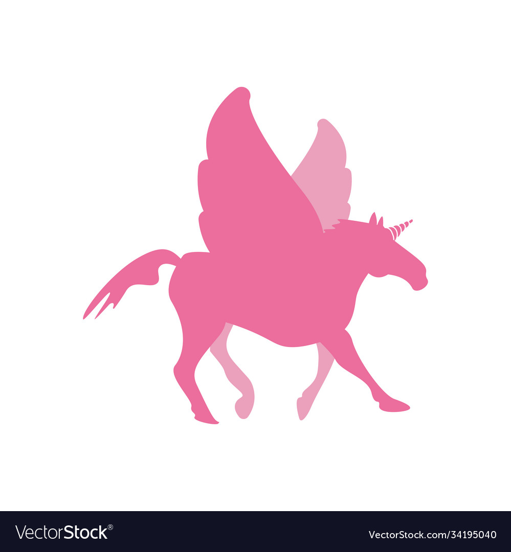 Unicorn horse icon design template Royalty Free Vector Image