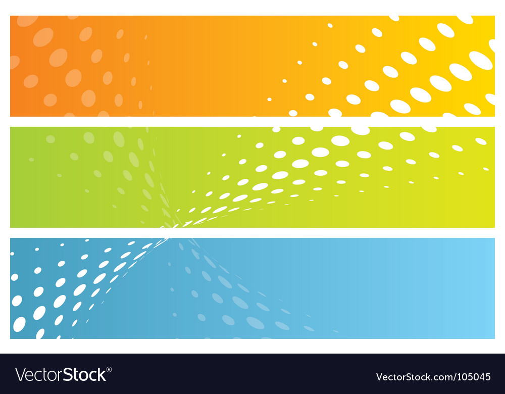 Abstract banners headers Royalty Free Vector Image