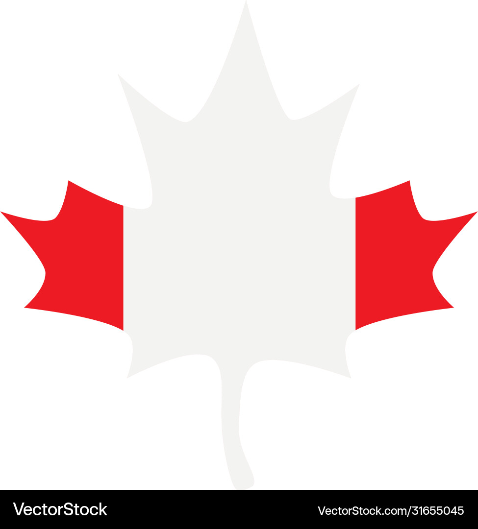 Canadian flag maple leaf happy canada day Vector Image
