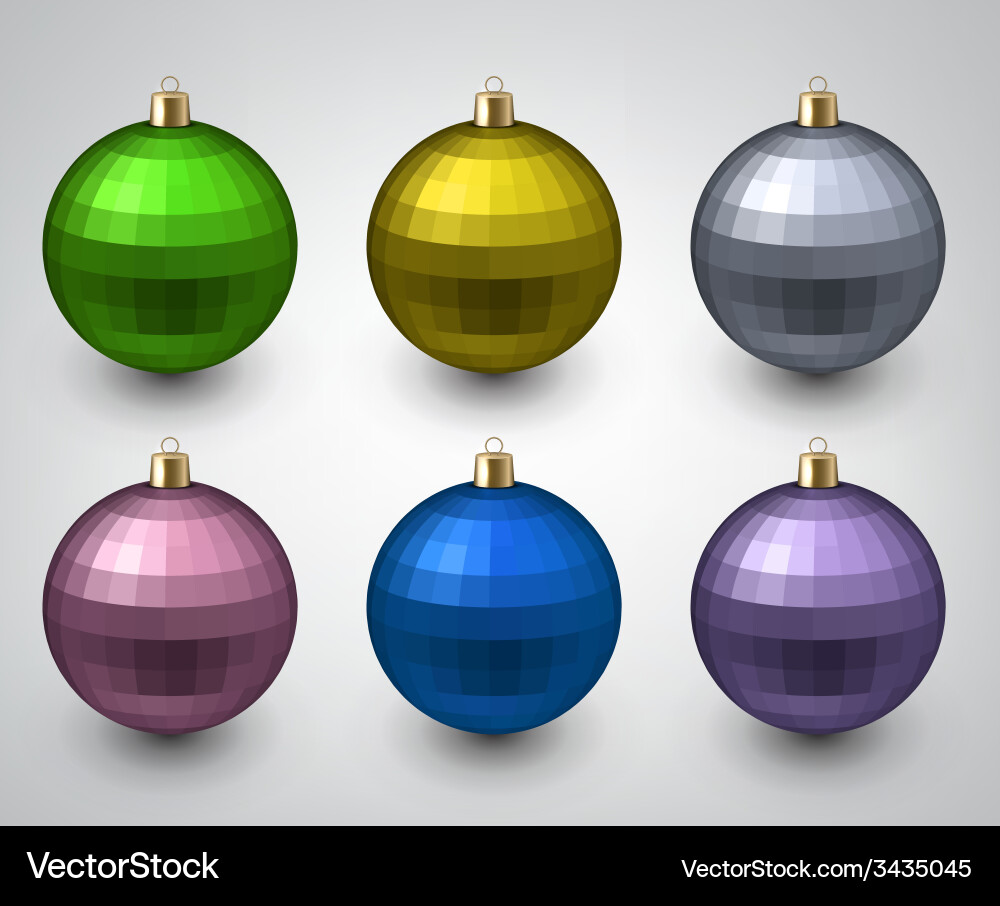 Christmas balls Royalty Free Vector Image - VectorStock