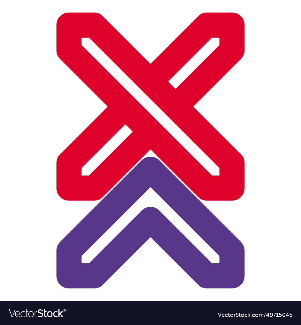 Rail system with multiple parallel lines Vector Image