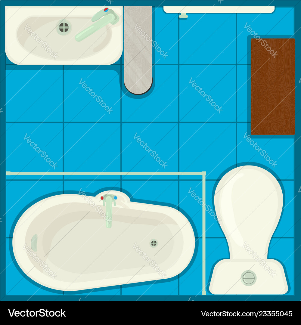 Simple bath concept banner cartoon style Vector Image