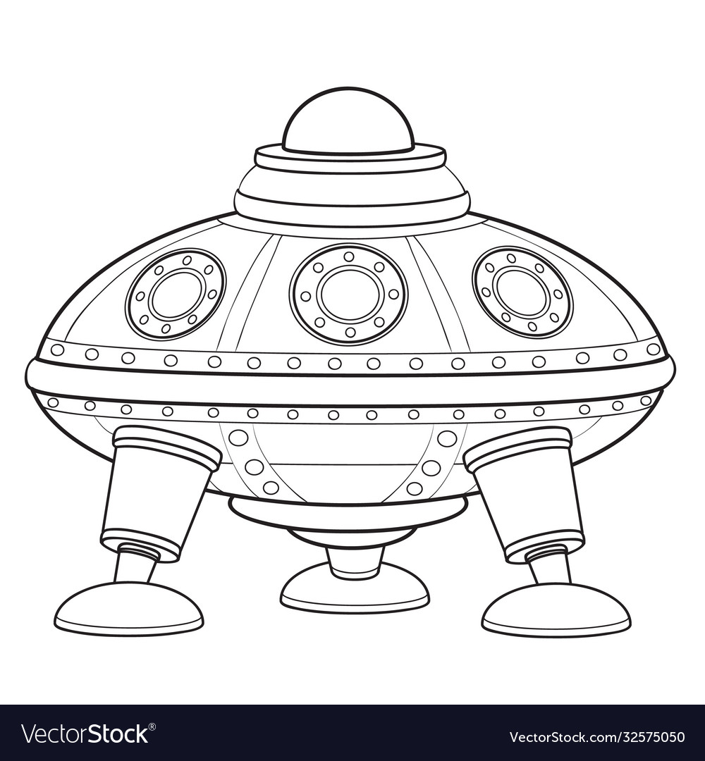 flying saucer coloring pages