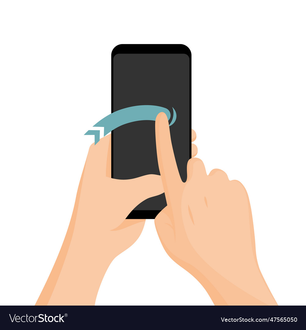 Touch screen hand gestures flat colored icon Vector Image Touch screen hand gestures flat colored icon Vector Image
