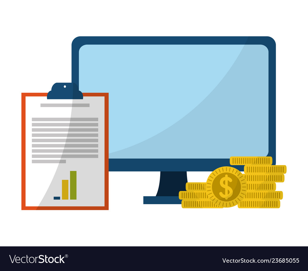 Business graph and profits Royalty Free Vector Image