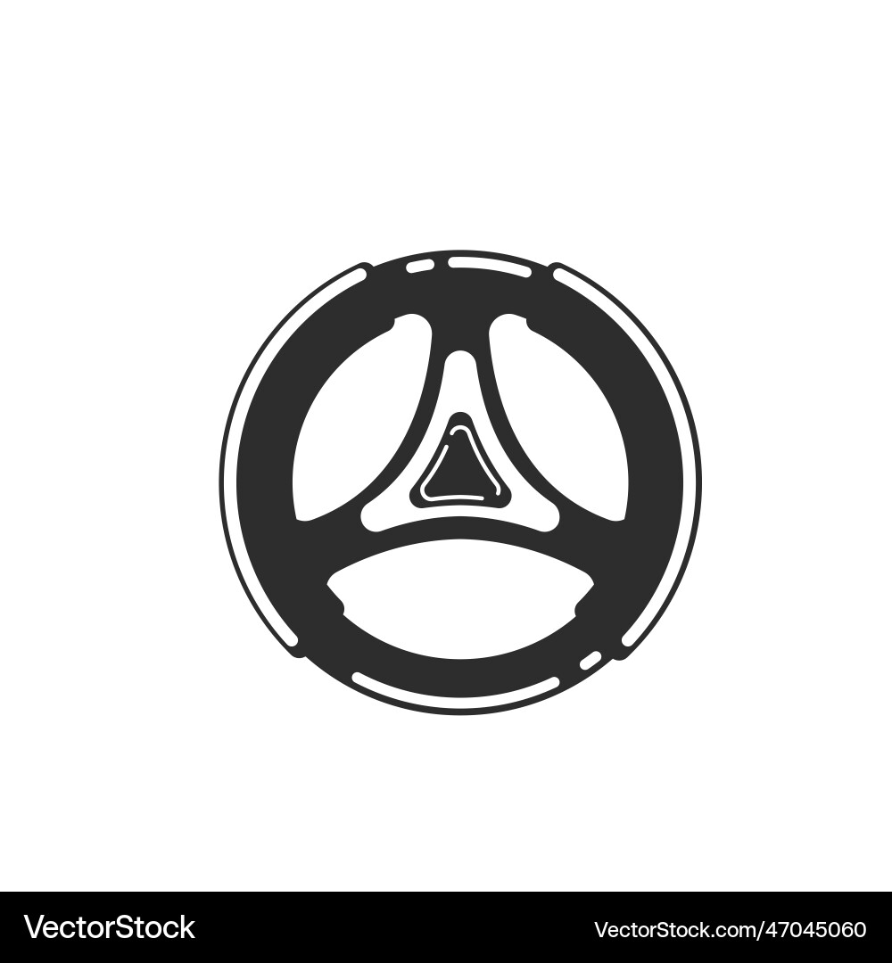 Car steering wheel concept icon Royalty Free Vector Image