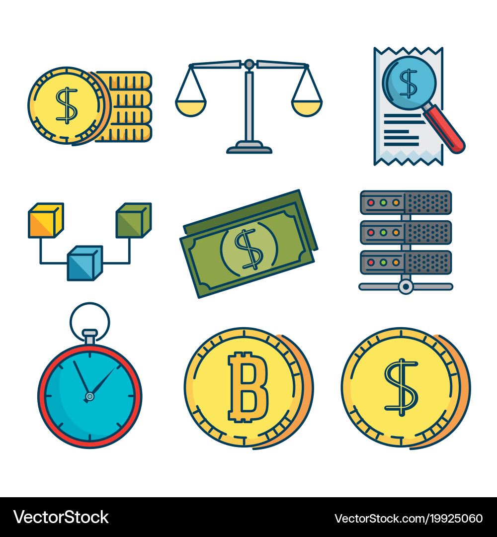 Fintech investment financial internet technology Vector Image
