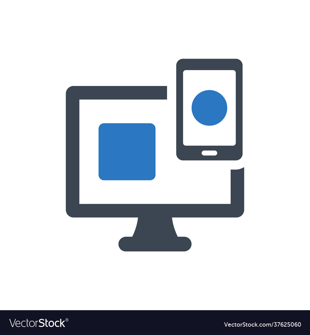 Responsive design icon Royalty Free Vector Image