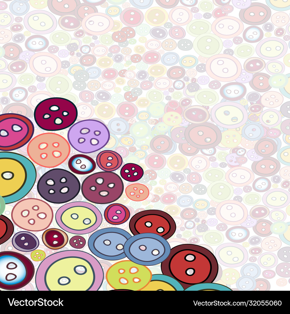 Set realistic clothing buttons Royalty Free Vector Image